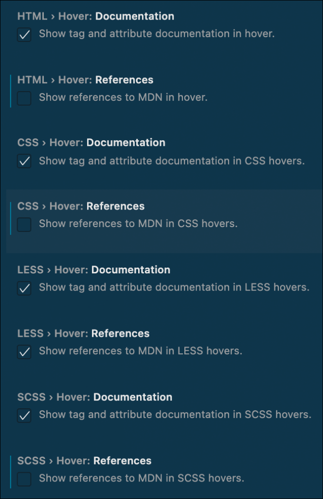 Disable MDN Reference Popup On Hover In Visual Studio Code - Andreas Wik Disable MDN Reference Popup On Hover In Visual Studio Code - Andreas Wik